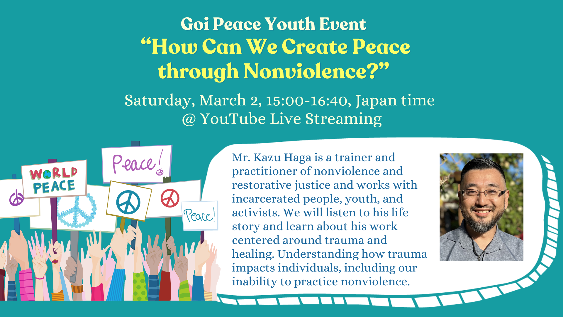[Online event – March 2nd] Goi Peace Youth Event “How Can We Create ...